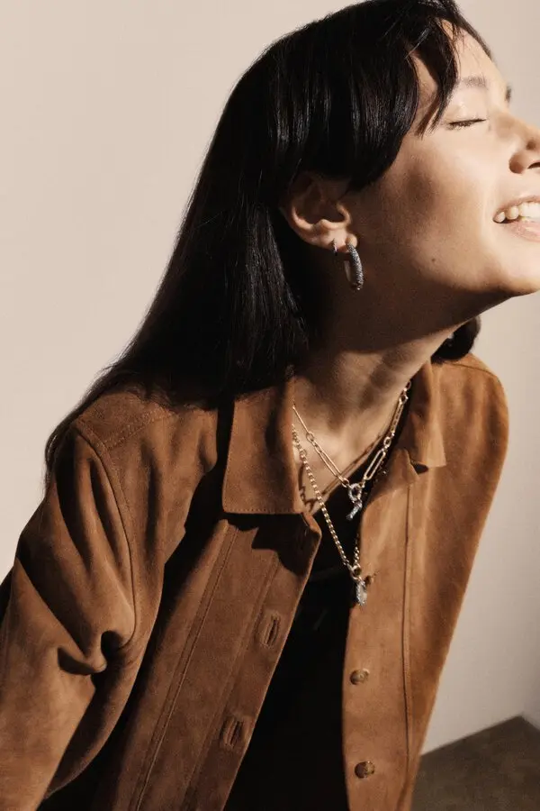LUCY DELIUS Diamond T-bar Pendant