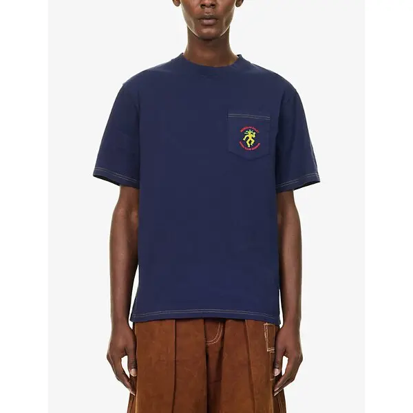 NICHOLAS DALEY Sound Clash Graphic-print Cotton T-shirt