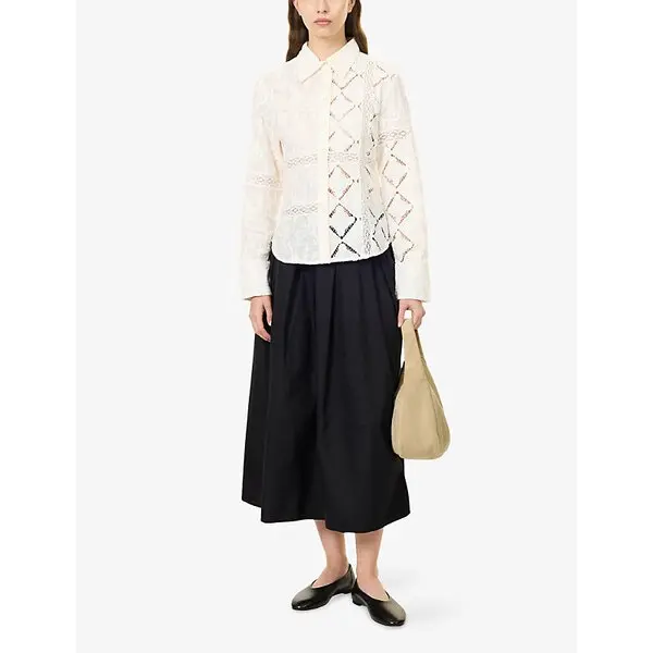 SKALL STUDIO Fauna Floral-embroidered Cotton Shirt