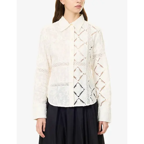 SKALL STUDIO Fauna Floral-embroidered Cotton Shirt