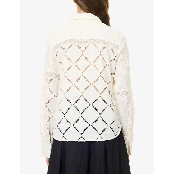 SKALL STUDIO Fauna Floral-embroidered Cotton Shirt