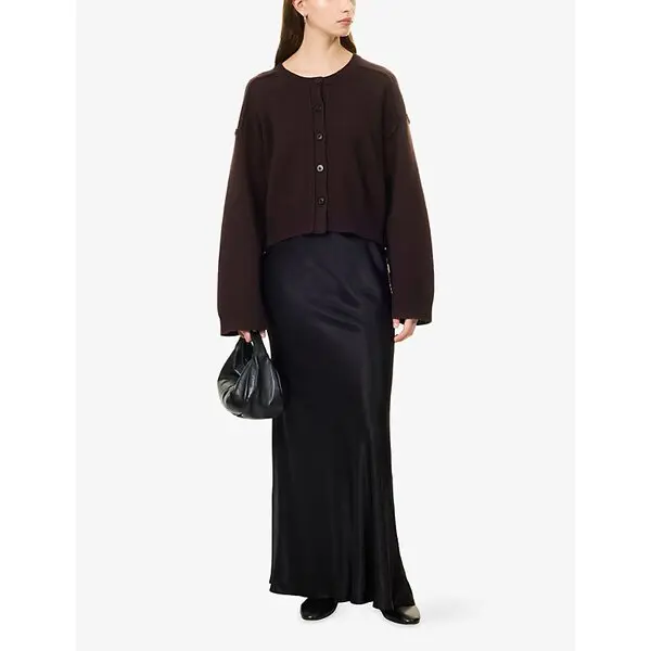 Rails Romina Bias-cut Satin Maxi Skirt