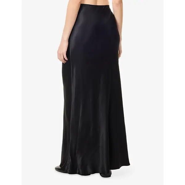 Rails Romina Bias-cut Satin Maxi Skirt