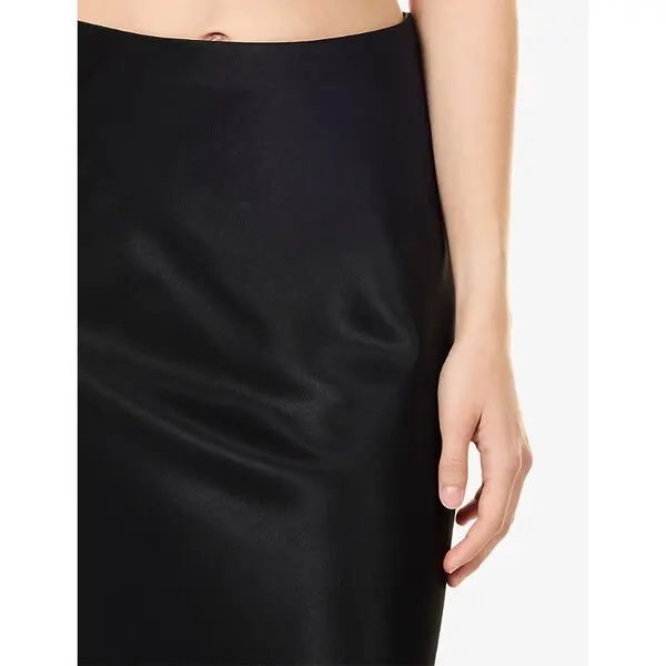 Rails Romina Bias-cut Satin Maxi Skirt