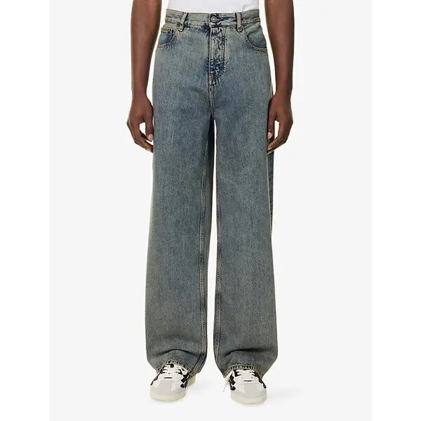 Amiri Relaxed-fit Wide-leg Denim Jeans