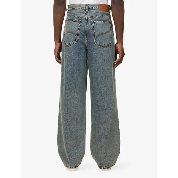 Amiri Relaxed-fit Wide-leg Denim Jeans