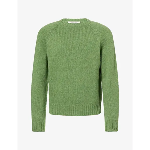 UMIT BENAN Milano Crew-neck Cashmere Jumper - Grass