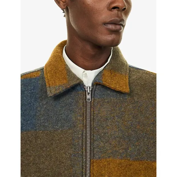 Nn07 Gael Checked Wool-blend Jacket