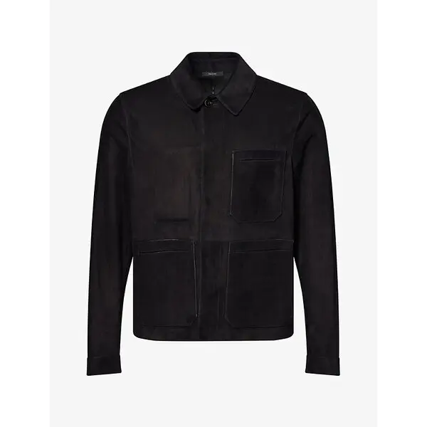 TOM FORD Patch-pocket Suede Chore Jacket - Black