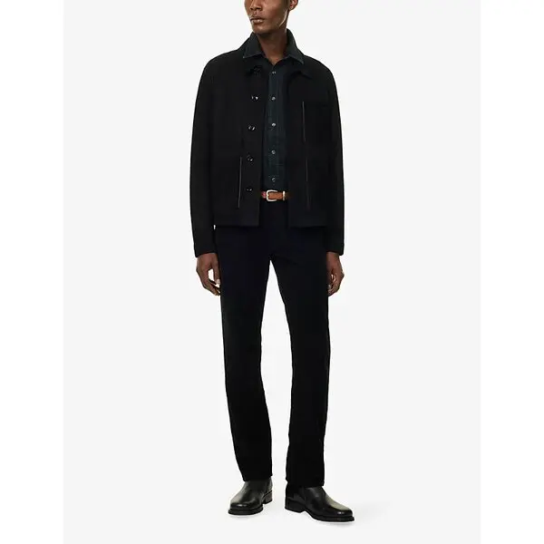 TOM FORD Patch-pocket Suede Chore Jacket