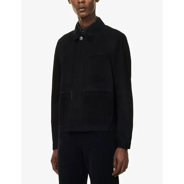 TOM FORD Patch-pocket Suede Chore Jacket