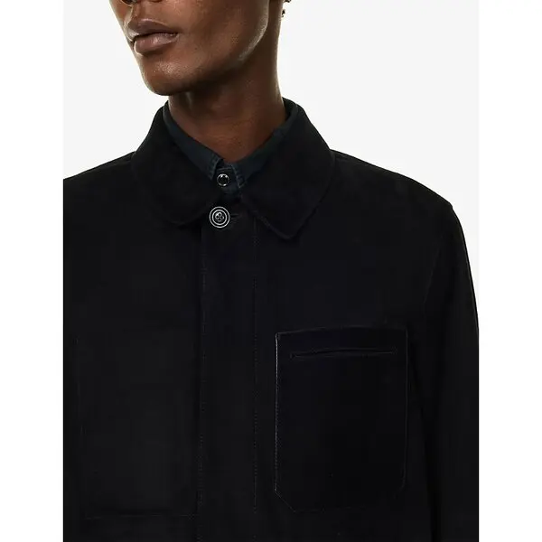 TOM FORD Patch-pocket Suede Chore Jacket