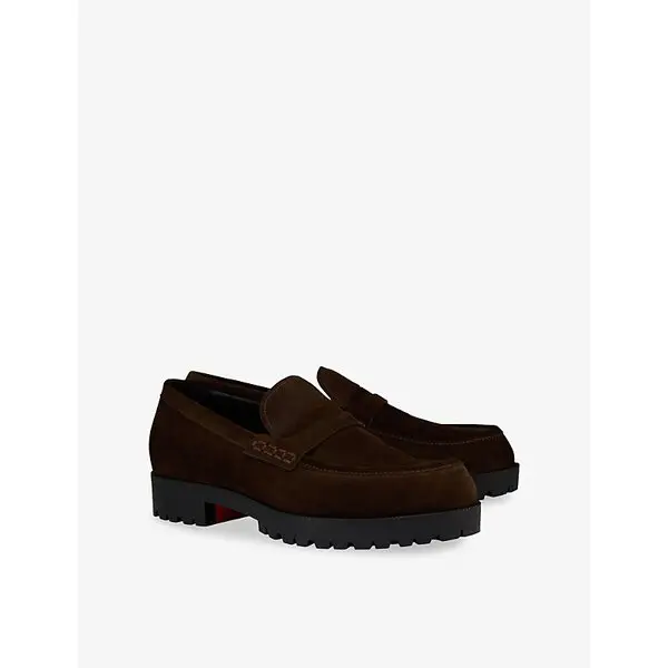 CHRISTIAN LOUBOUTIN Cavavin Suede Derby Shoes