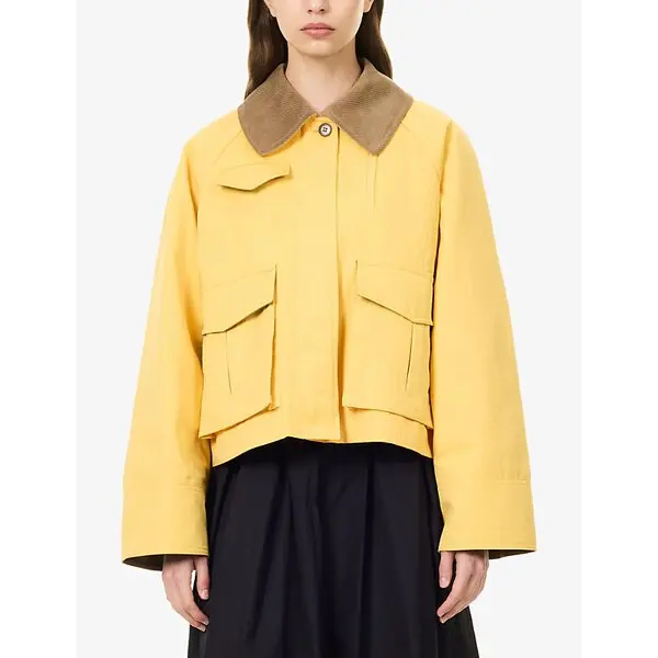 SKALL STUDIO Gaby Corduroy-collar Cotton Jacket