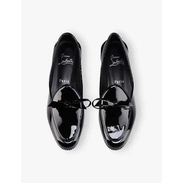 CHRISTIAN LOUBOUTIN Mocastrass Patent-leather Loafers
