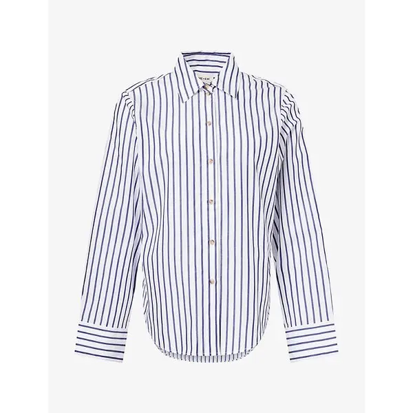 ME+EM Forever Striped Cotton Shirt