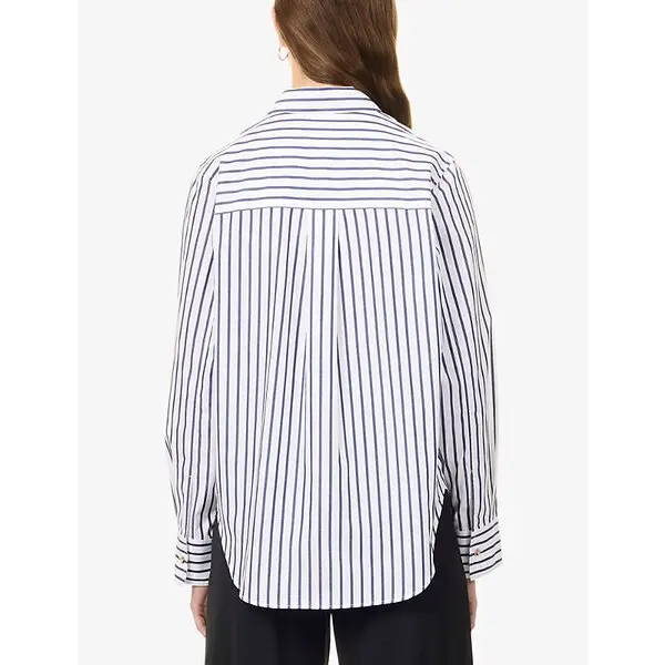 ME+EM Forever Striped Cotton Shirt
