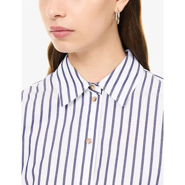 ME+EM Forever Striped Cotton Shirt
