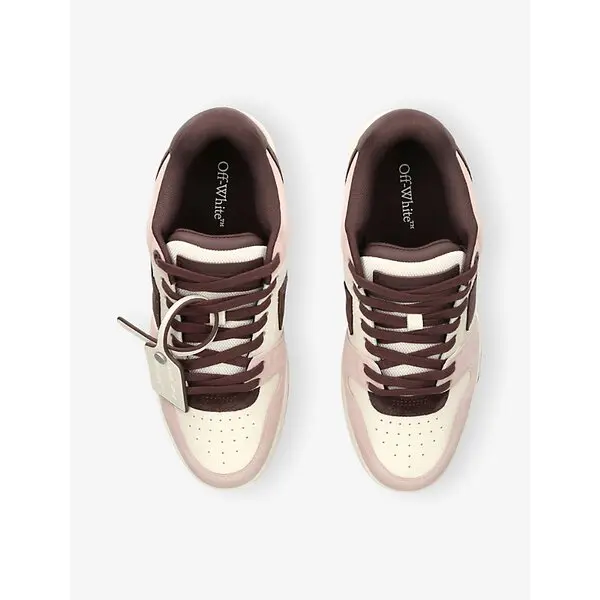 Off-White Out Of Office Leather Trainers - Pink Comb