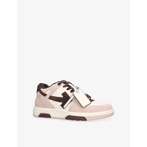 Off-White Out Of Office Leather Trainers - Pink Comb