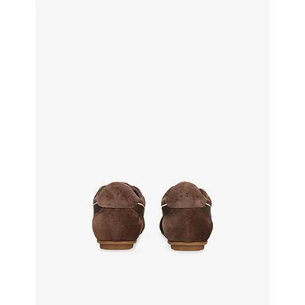 Hogan Allacciato Suede And Leather Trainers