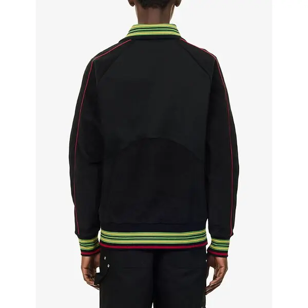 NICHOLAS DALEY Warm-up Stripe-trim Cotton Jacket