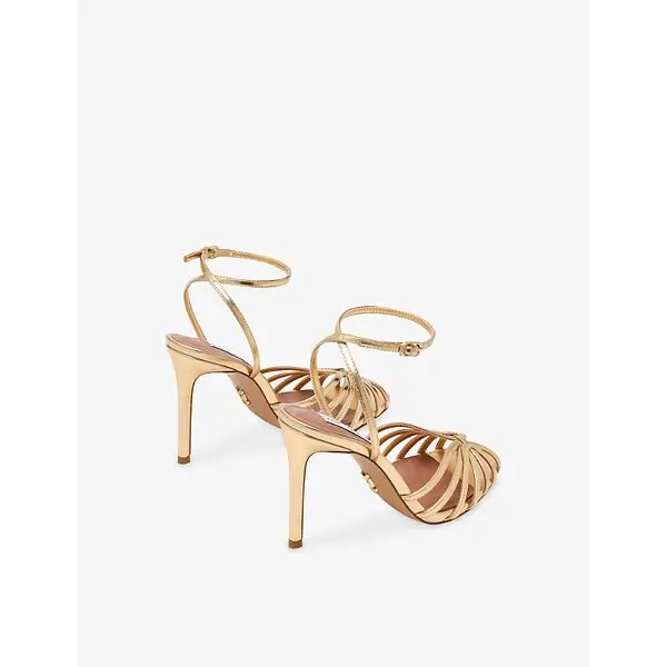 Steve Madden Mizuna Heeled Faux-leather Sandals