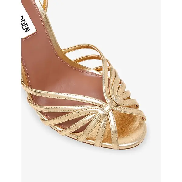 Steve Madden Mizuna Heeled Faux-leather Sandals