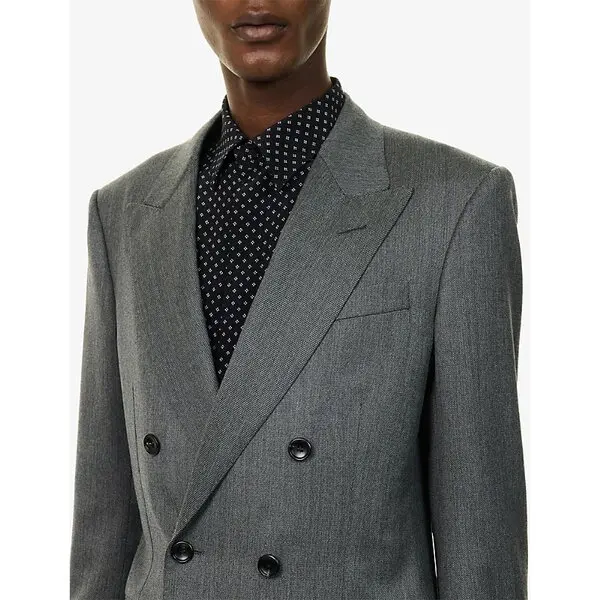 TOM FORD Double-breasted Peak-lapel Wool Suit