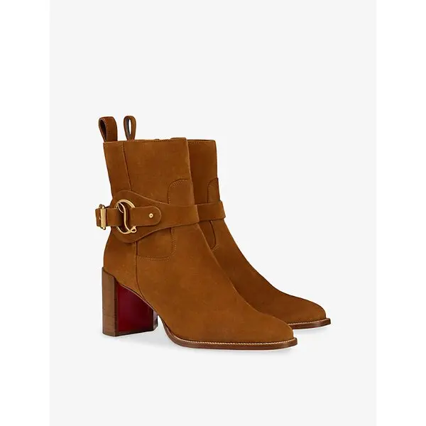 CHRISTIAN LOUBOUTIN Dianouchette 70 Suede Heeled Boots