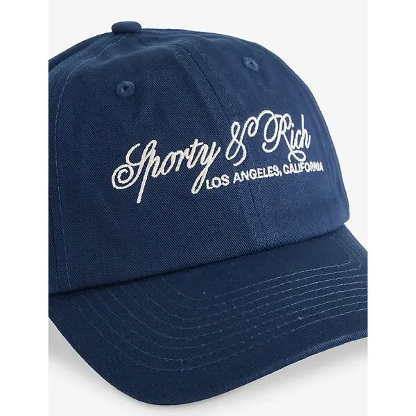 SPORTY & RICH International Embroidered Cotton Cap