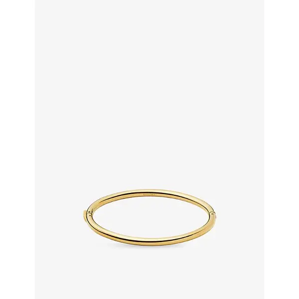 MISSOMA Classic Round Hinged 18ct Gold Pvd Plated Stainless-steel Bangle