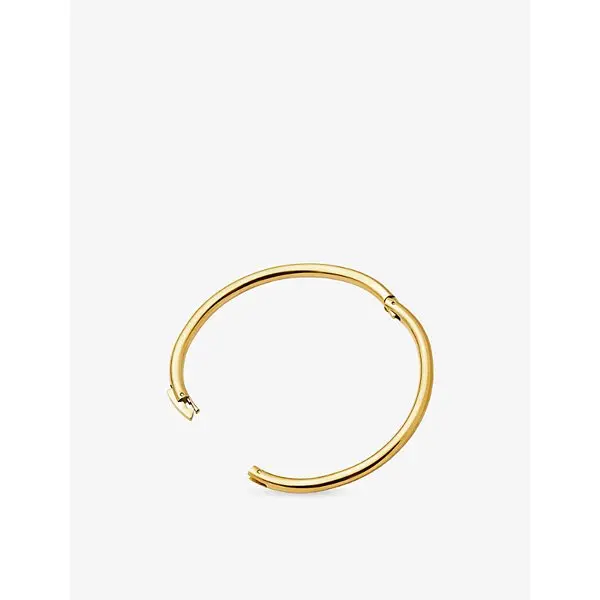 MISSOMA Classic Round Hinged 18ct Gold Pvd Plated Stainless-steel Bangle