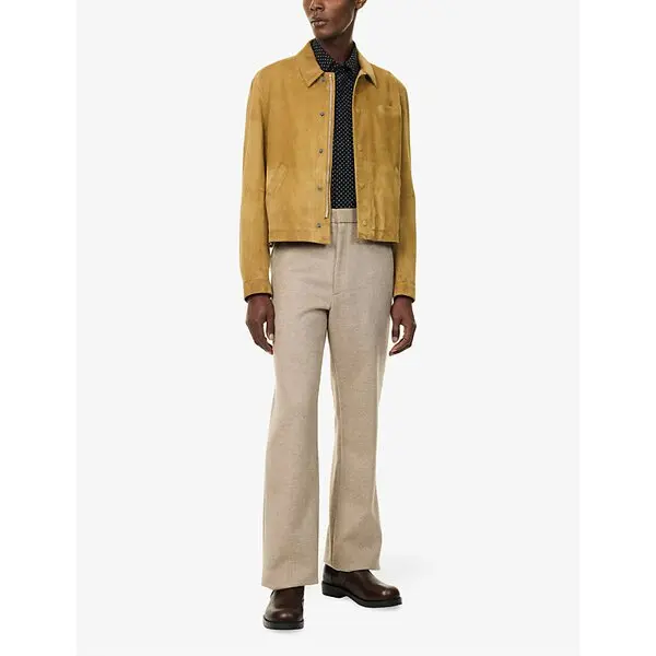 TOM FORD Collared Brushed Suede Jacket