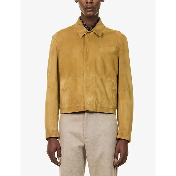 TOM FORD Collared Brushed Suede Jacket