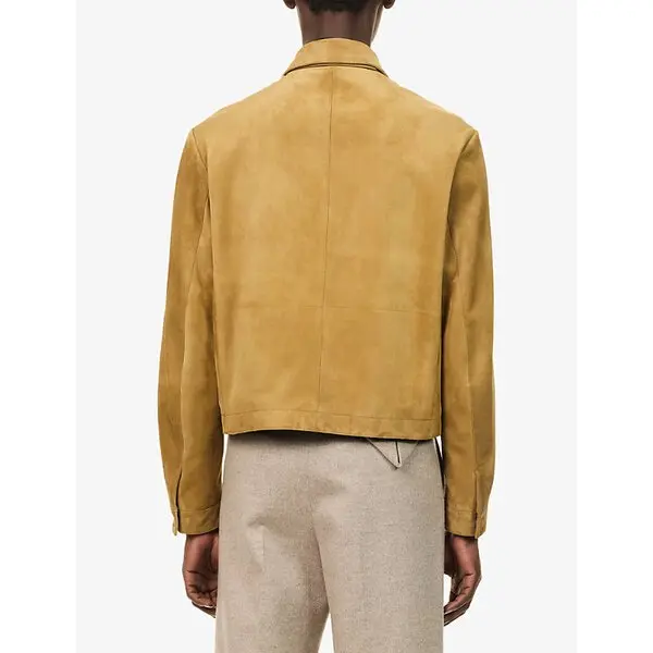 TOM FORD Collared Brushed Suede Jacket