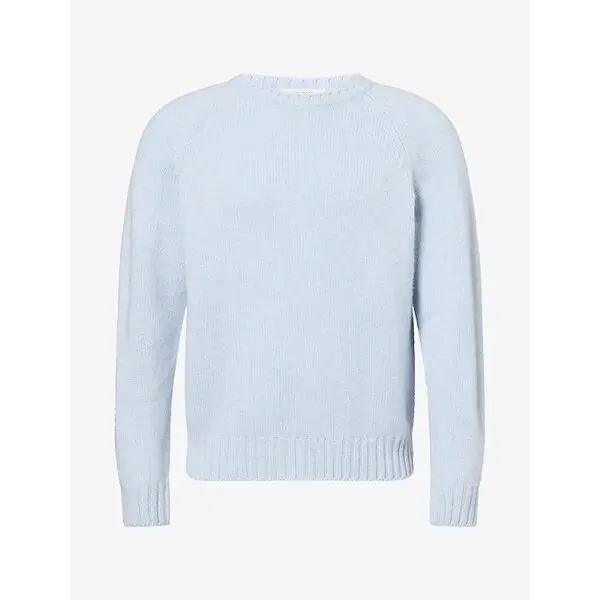 UMIT BENAN Milano Crew-neck Cashmere Jumper - Light Blue