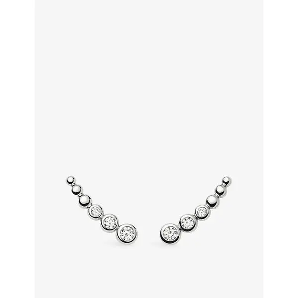 MISSOMA Tennis Climber Plated Sterling- And Cubic Zirconia Stud Earrings - Silver