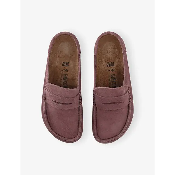 BIRKENSTOCK Naples Wrapped Suede Clogs