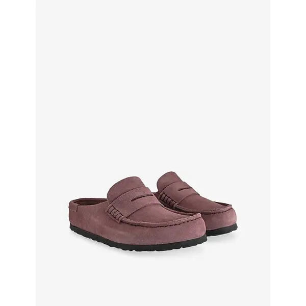 BIRKENSTOCK Naples Wrapped Suede Clogs