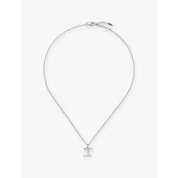 MISSOMA Curly Molten Mini Initial Plated Sterling Necklace - Silver
