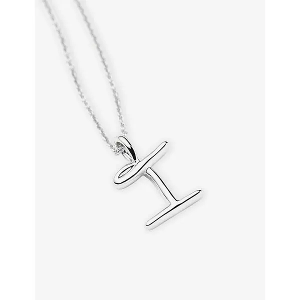 MISSOMA Curly Molten Mini Initial Plated Sterling Necklace - Silver