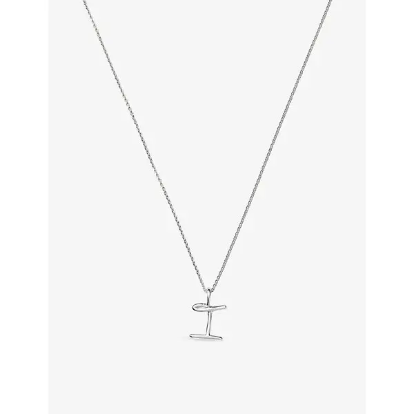 MISSOMA Curly Molten Mini Initial Plated Sterling Necklace - Silver
