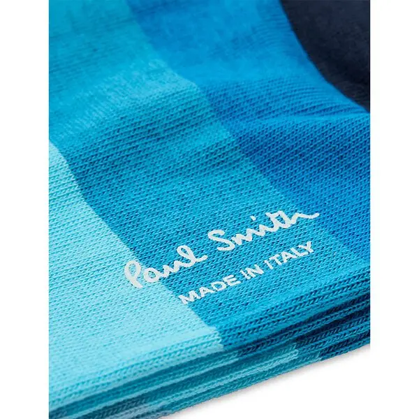 Paul Smith Gradient-striped Cotton-blend Socks
