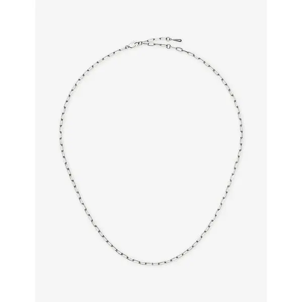 MISSOMA Mini Paperclip Chain Platinum-plated Stainless-steel Necklace - Silver