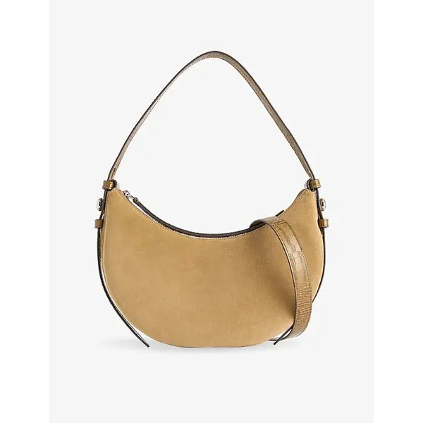 Tory Burch Romy Half Moon Suede Shoulder Bag