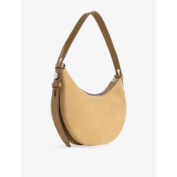 Tory Burch Romy Half Moon Suede Shoulder Bag