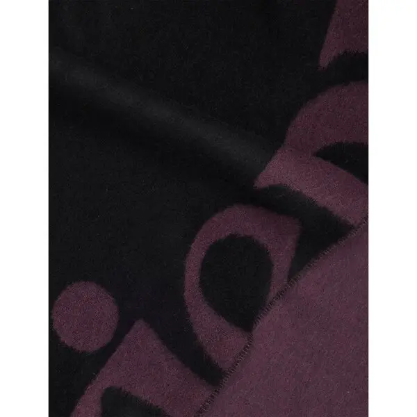 VIVIENNE WESTWOOD Two-toned Jacquard-logo Wool Scarf