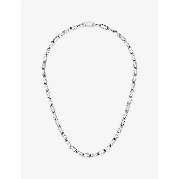 MISSOMA Classic Paperclip Platinum Pvd-plated Stainless Steel Chain Necklace - Silver