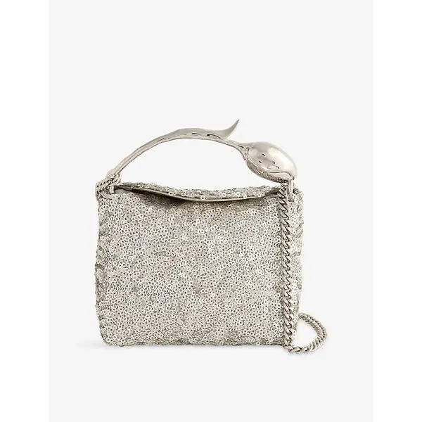 Erdem Sequinned Micro Bloom Bag